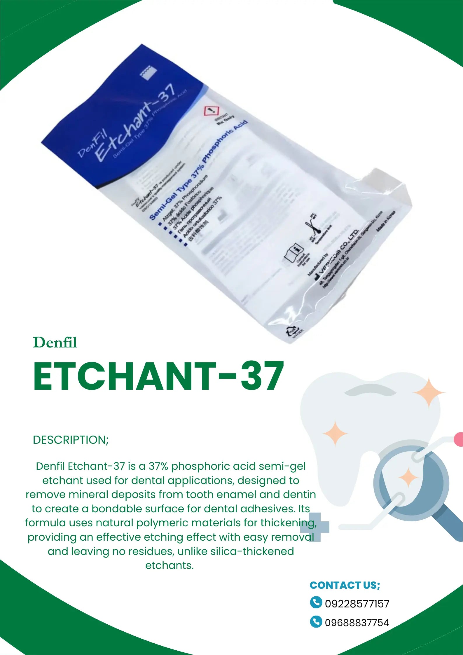 Denfil Etchant-37 Gel – Barroga Dental Supply